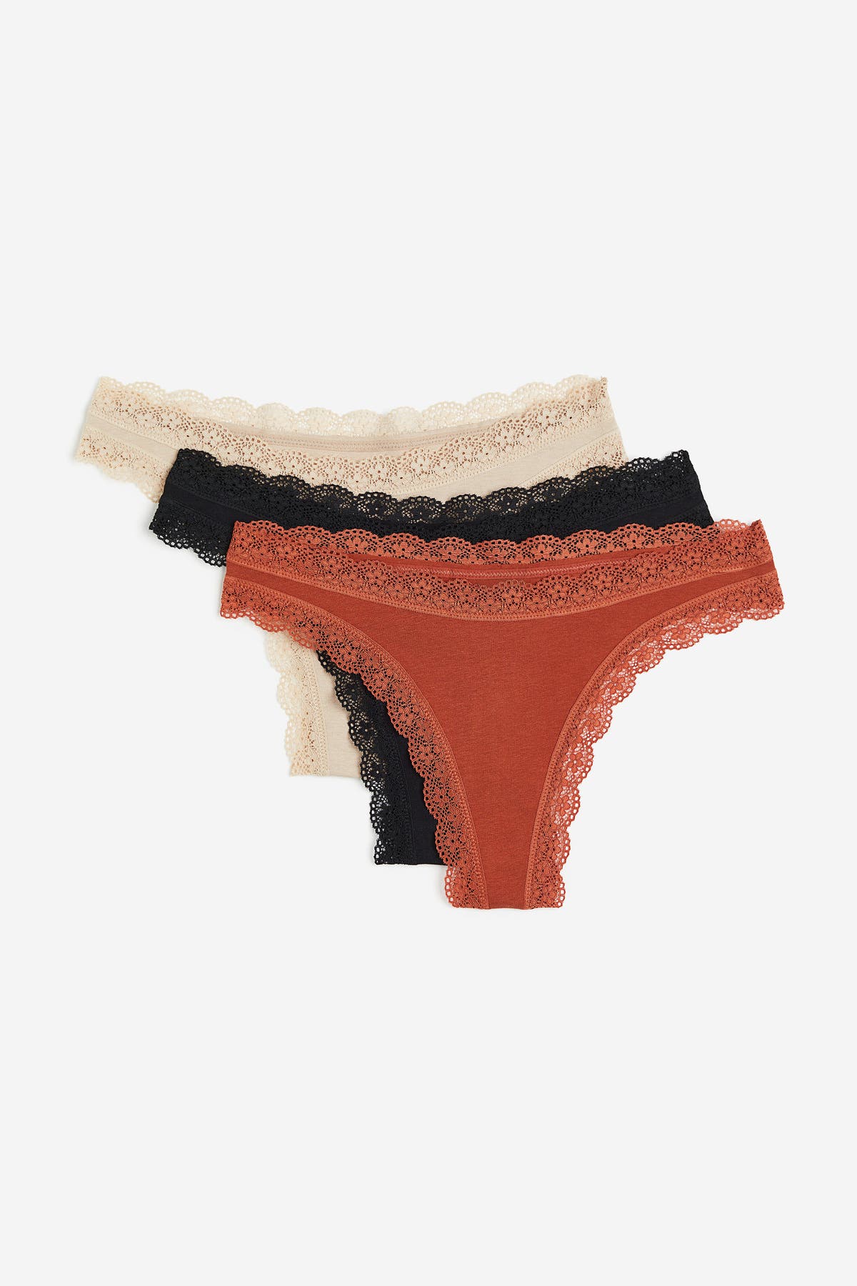 3-pack Cotton Thong Briefs | H&M Qatar