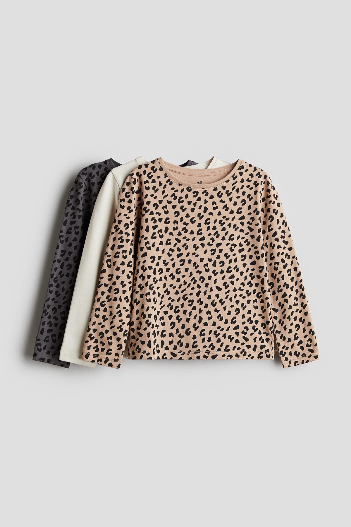 3-pack Long-sleeved Tops | H&M Qatar