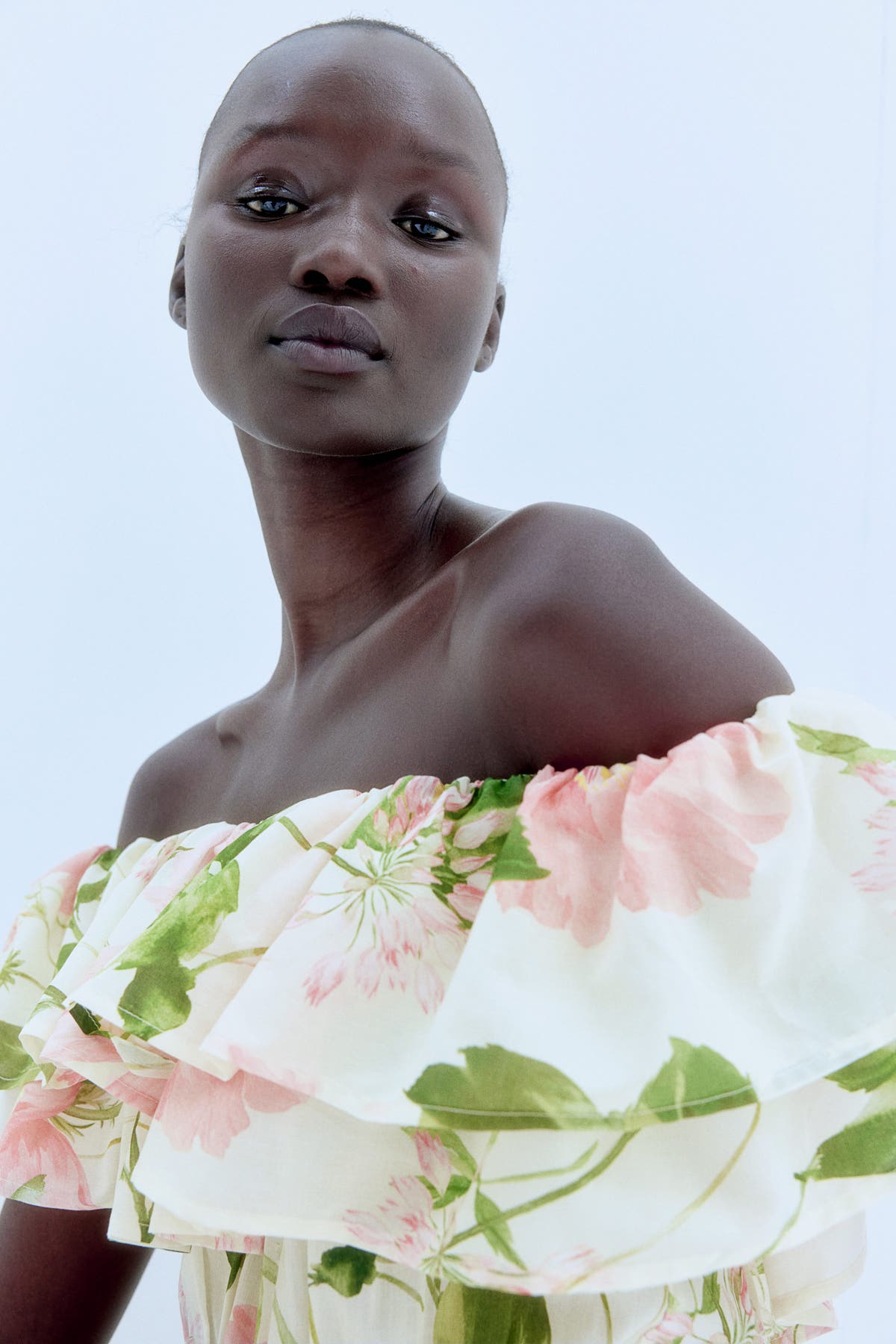 Flounced Off-the-shoulder Dress | H&M Qatar